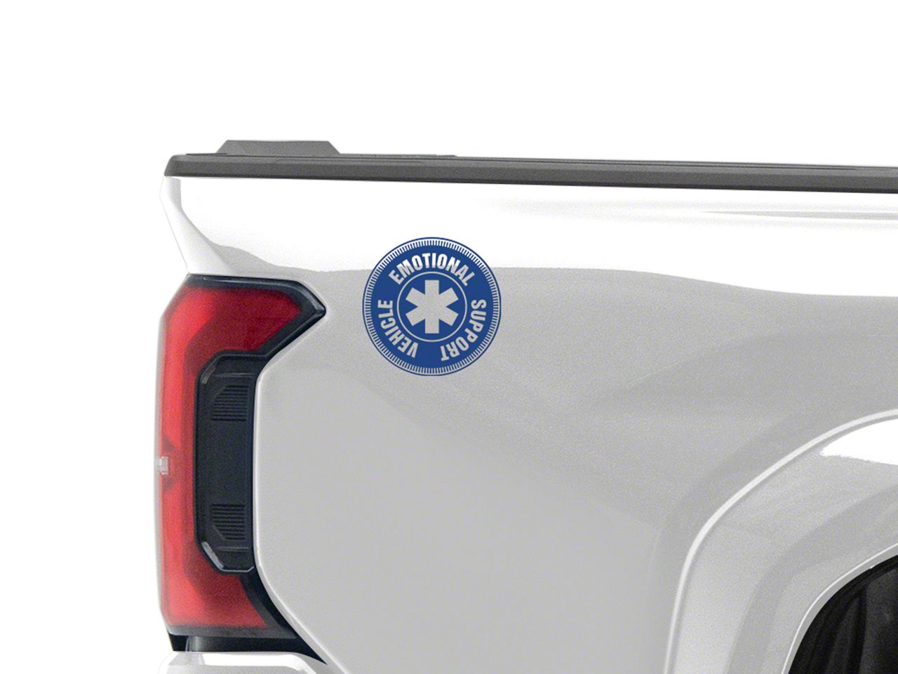 SEC10 Tacoma Emotional Support Vehicle Decal; Blue J227431 (Universal ...