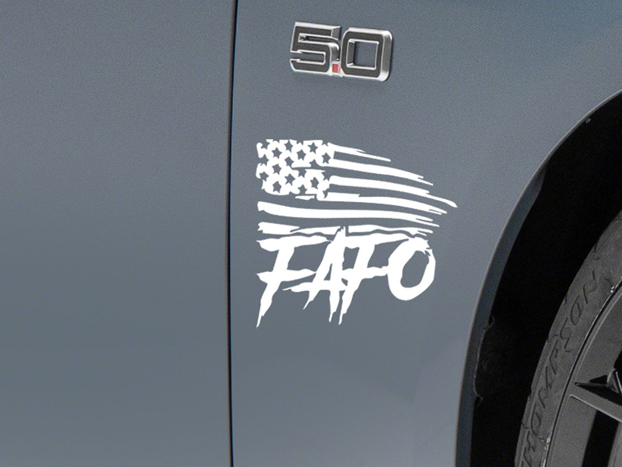 SEC10 Tundra FAFO Small Flag Decal; White 471688 (Universal; Some ...
