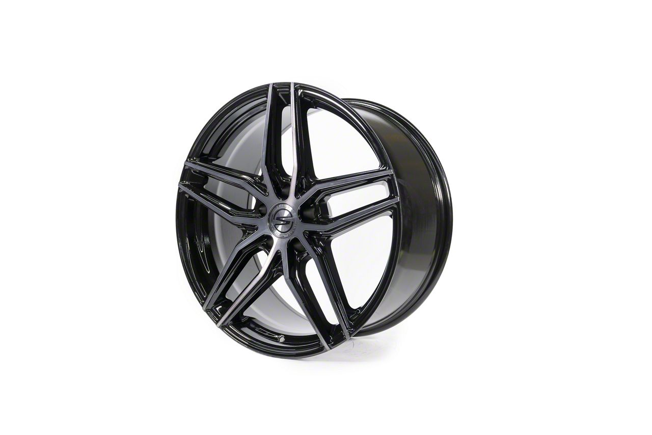 Select Precision Alloys Jeep Wrangler Shadow Glossy Black with Brushed ...