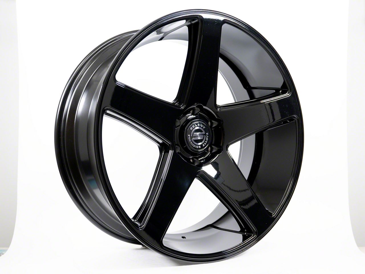 Select Precision Alloys Titan Spectrum Glossy Black 6-Lug Wheel; 24x10 ...