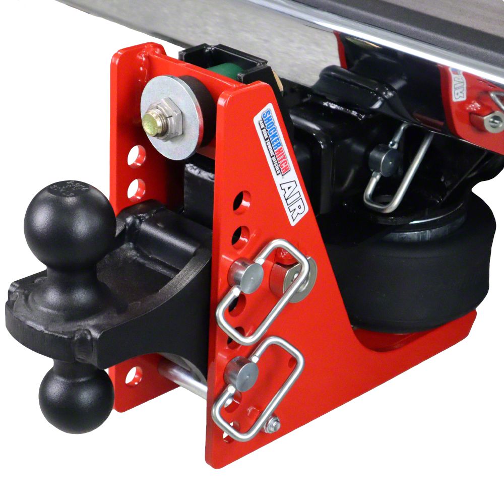 Shocker Hitch Jeep Gladiator Air Ride Receiver Hitch and Black Combo ...