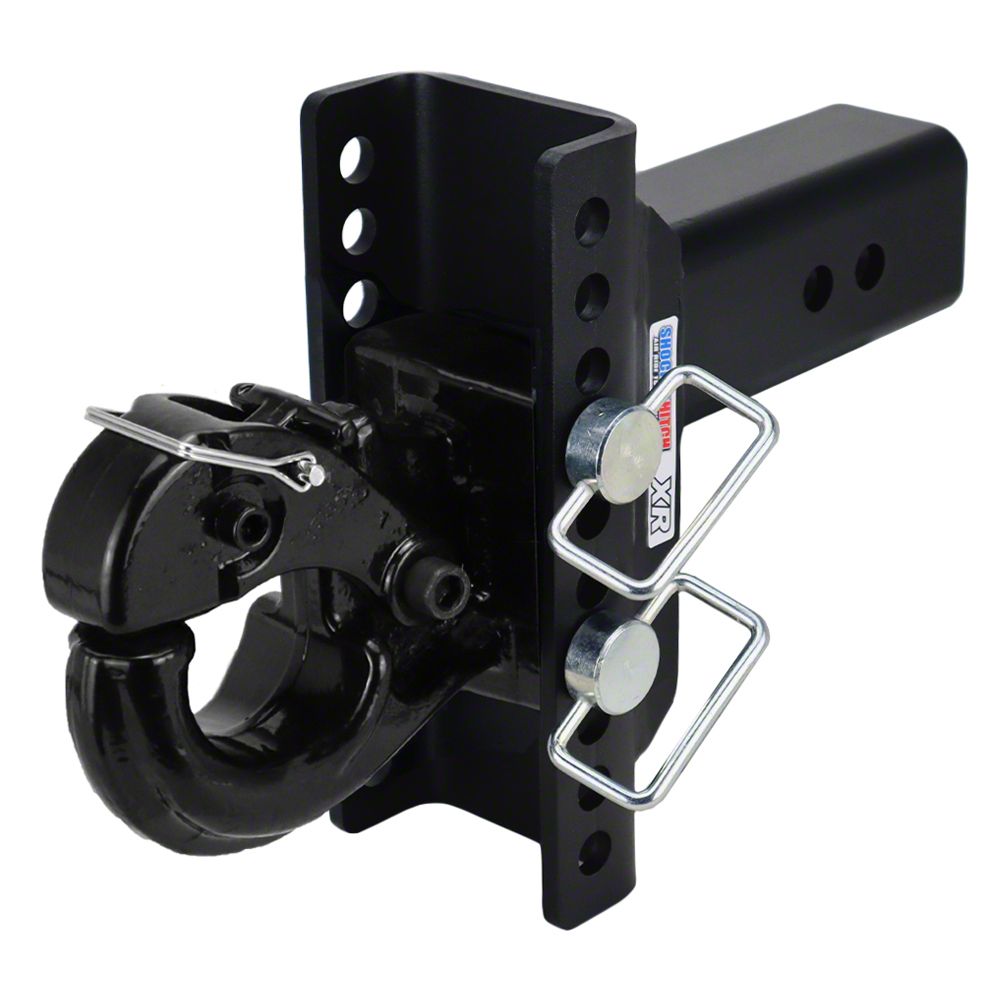 Shocker Hitch Jeep Gladiator XR 20K Adjustable Pintle Hook for 3-Inch Receiver Hitch; 3-Inch ...