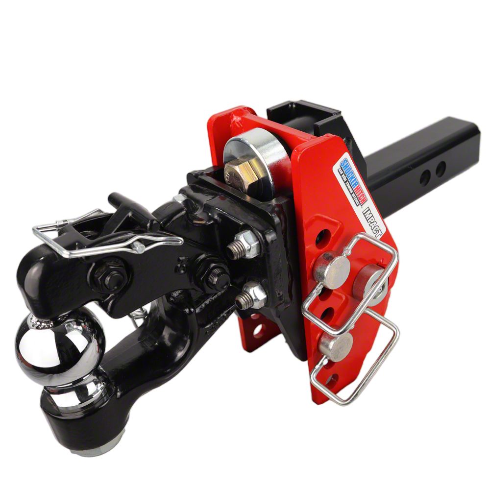 Shocker Hitch Tacoma Impact Cushioned 2-Inch Receiver Hitch Ball Mount ...