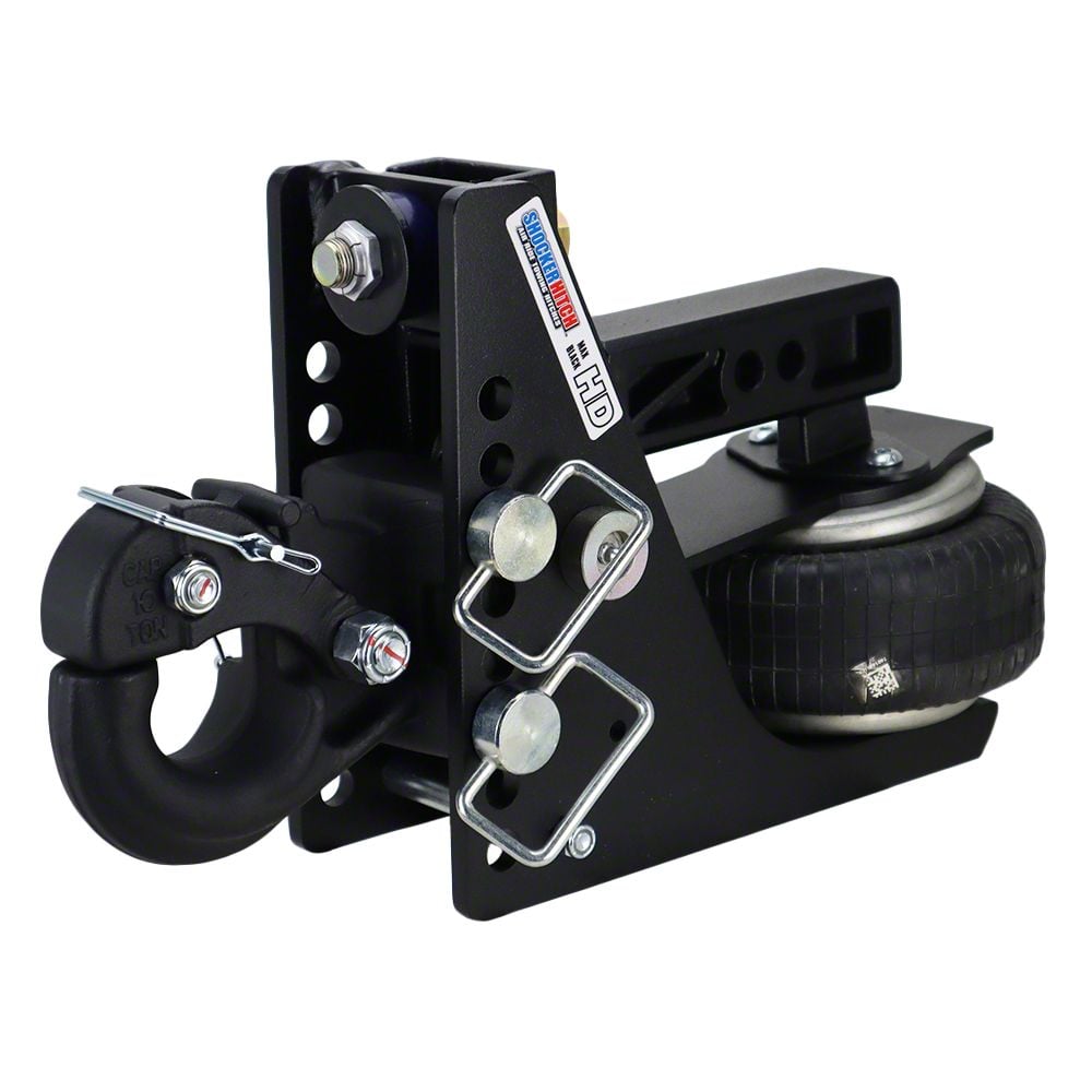 Shocker Hitch Tacoma Max Black HD 20K Air Hitch Pintle Hook for 3-Inch ...