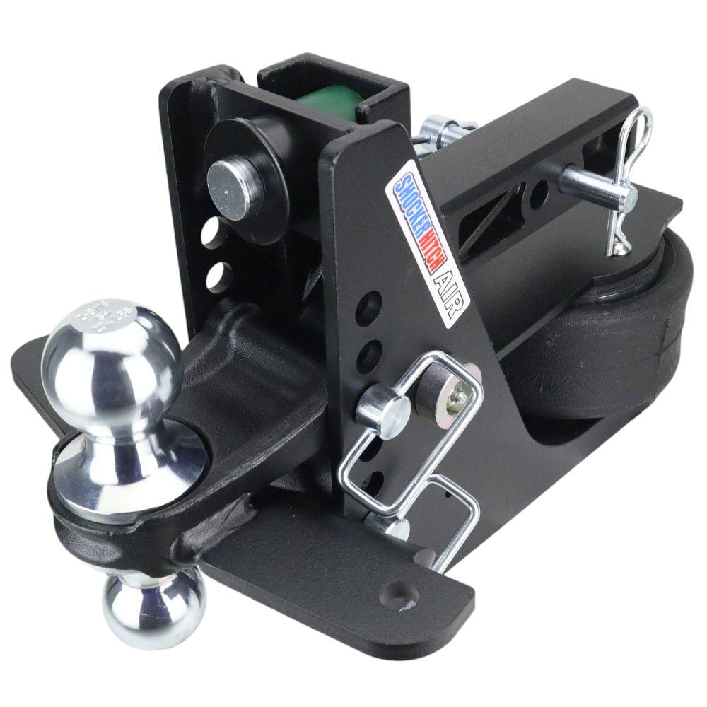 Shocker Hitch Universal XT 14K Max Black Air Hitch and Chrome Combo ...