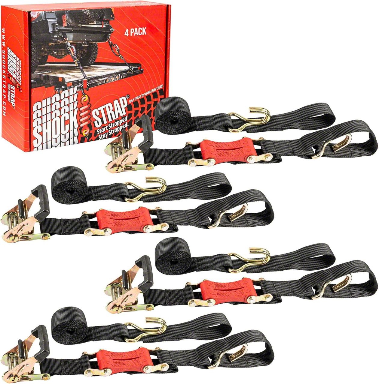 ShockStrap Jeep Gladiator 2-Inch x 18-Foot Constant Tension Ratcheting ...