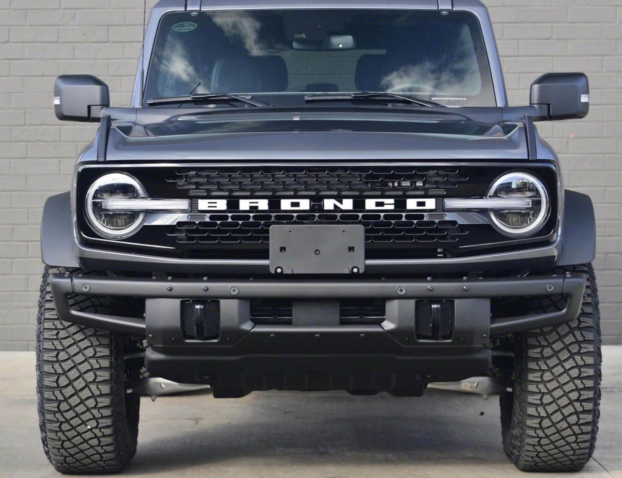 Sick Diesel Bronco LED Grille Lights; Smoked; Silver Frame F6212332SWN1 ...