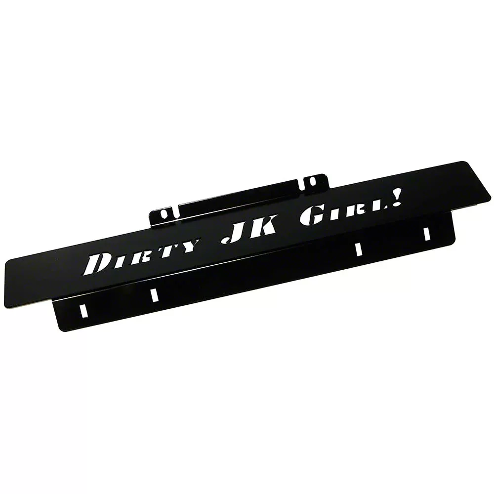 Skid Row Off-Road Jeep Wrangler Front Skid Plate with Dirty JK Girl ...