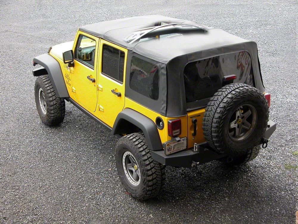 Skid Row Off-Road Jeep Wrangler Top Prop Soft Top Support Bar; Rear ...