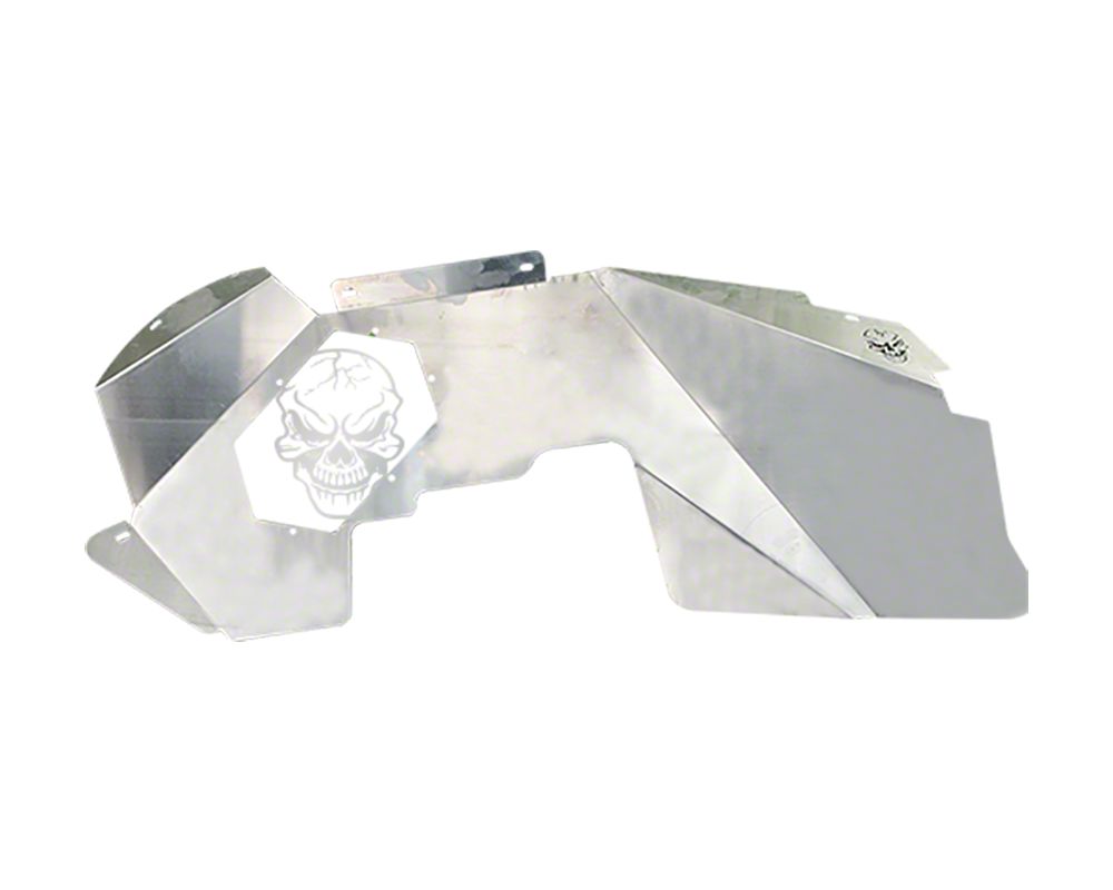 Skull Krushers Jeep Wrangler Skull Inner Fenders; Bare Aluminum SKL-IF ...