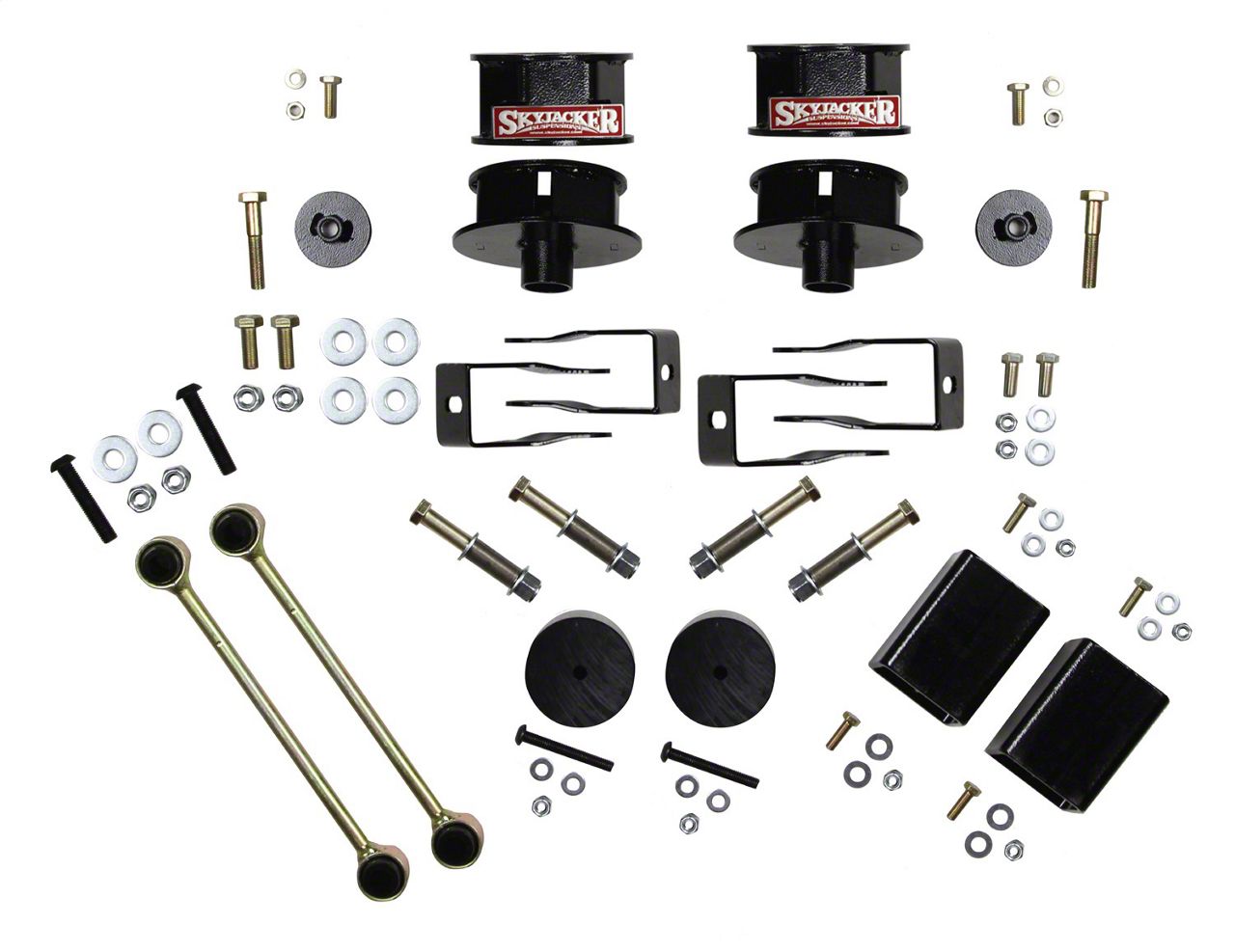 SkyJacker Jeep Wrangler 2.50-Inch Coil Spacer Leveling Kit JL25MSB (18 ...