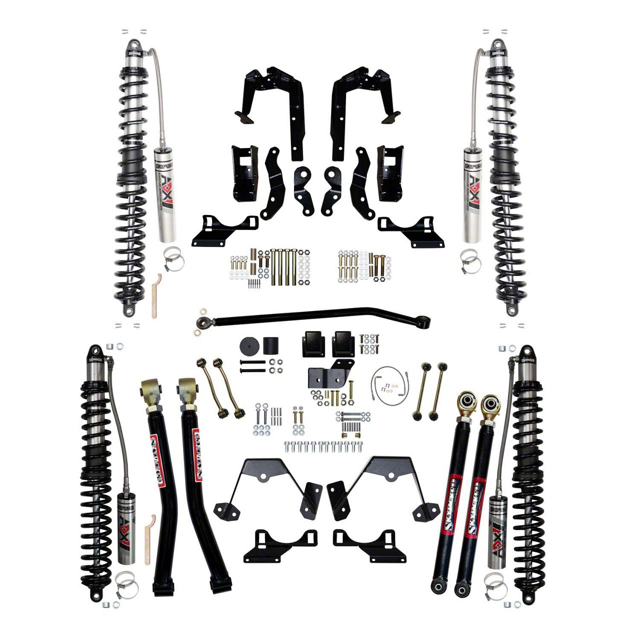 SkyJacker Jeep Gladiator 3.50 to 6-Inch ADX 2.0 Adventure Series Coil ...