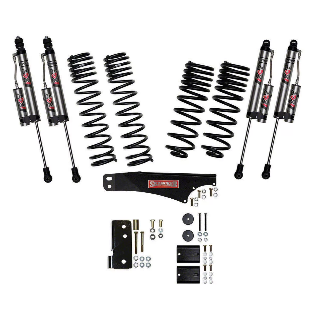 SkyJacker Jeep Wrangler 2.50-Inch Dual Rate Long Travel Suspension Lift ...