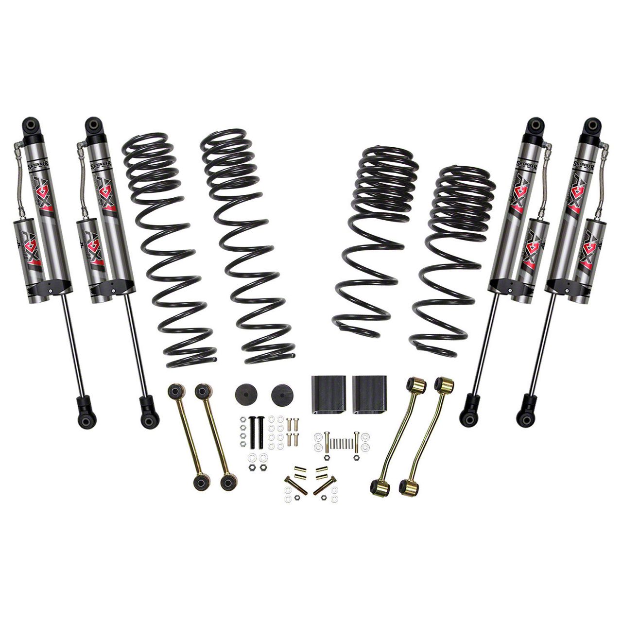 SkyJacker Jeep Wrangler 2.50-Inch Dual Rate Long Travel Suspension Lift ...