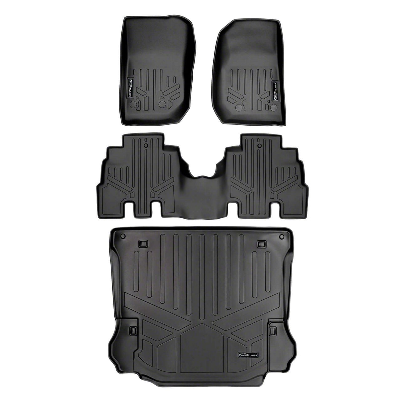 SmartLiner Jeep Wrangler Smart Coverage Custom Fit Front, Rear Floor ...
