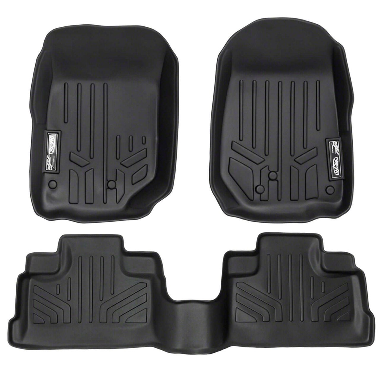 SmartLiner Jeep Wrangler Smart Coverage Custom Fit Front and Rear Floor ...