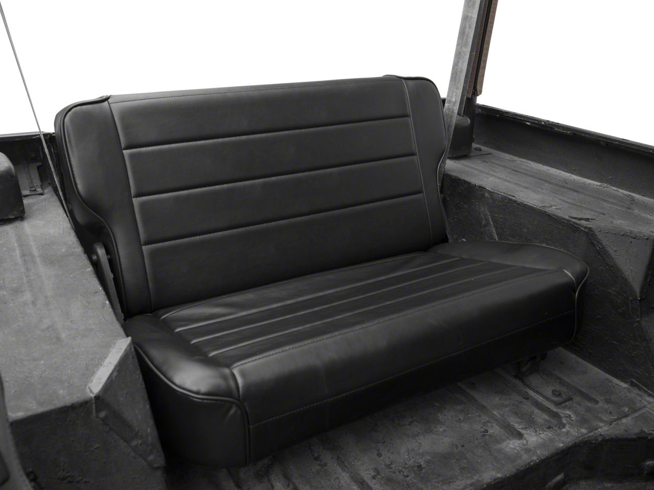 Smittybilt Jeep Wrangler Fold & Tumble Rear Seat Vinyl - Traditional ...