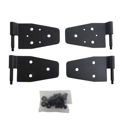 Smittybilt Jeep Wrangler Half Door Hinges; Black 7641 (87-06 Jeep ...