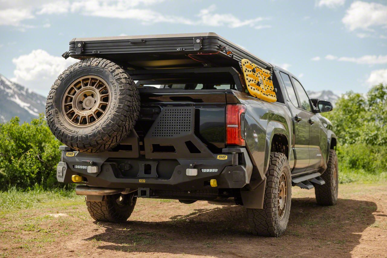 Smittybilt Tacoma Modular Rear Bumper SB61458W (24-26 Tacoma) - Free ...