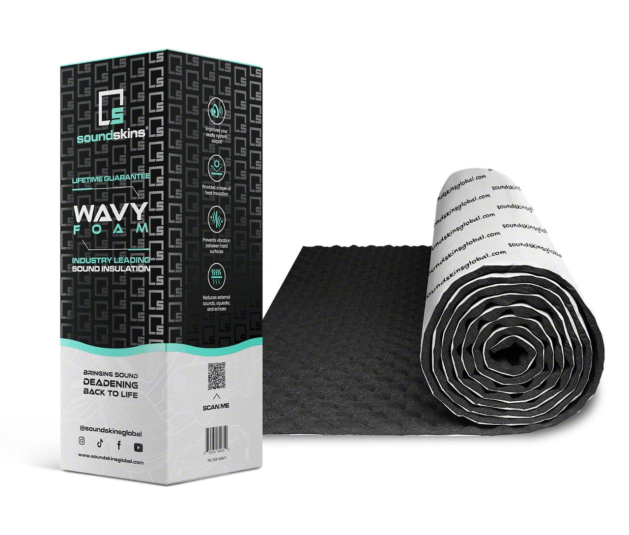 SoundSkins Jeep Wrangler Decoupling and Sound Absorbing Wavy Foam Kit ...