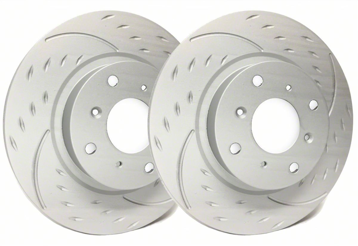 SP Performance Toyota 4-Runner Diamond Series Slotted 6-Lug Rotors with ...