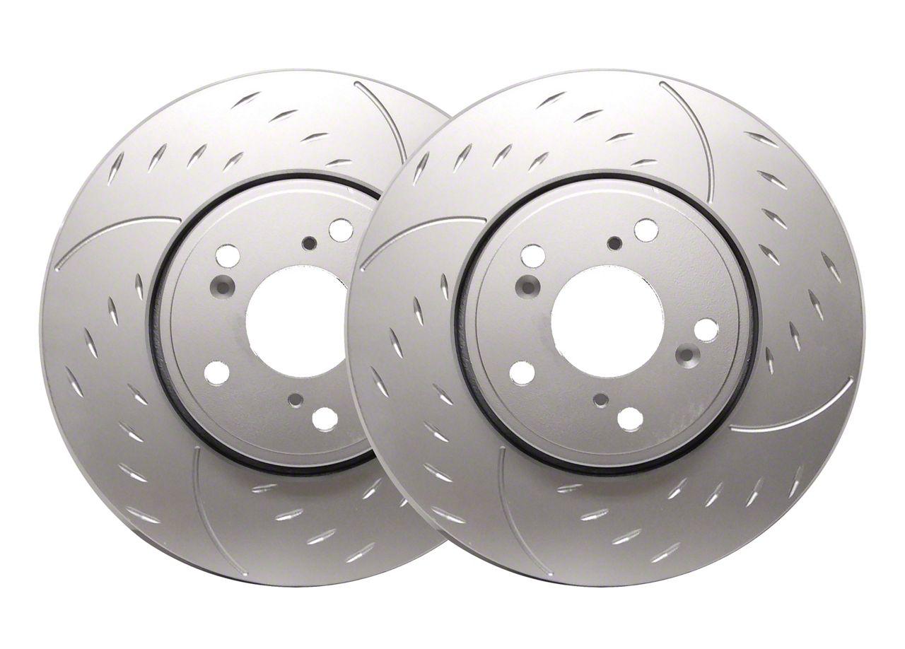 SP Performance Tacoma Diamond Slot 5-Lug Rotors with Silver ZRC Coating ...