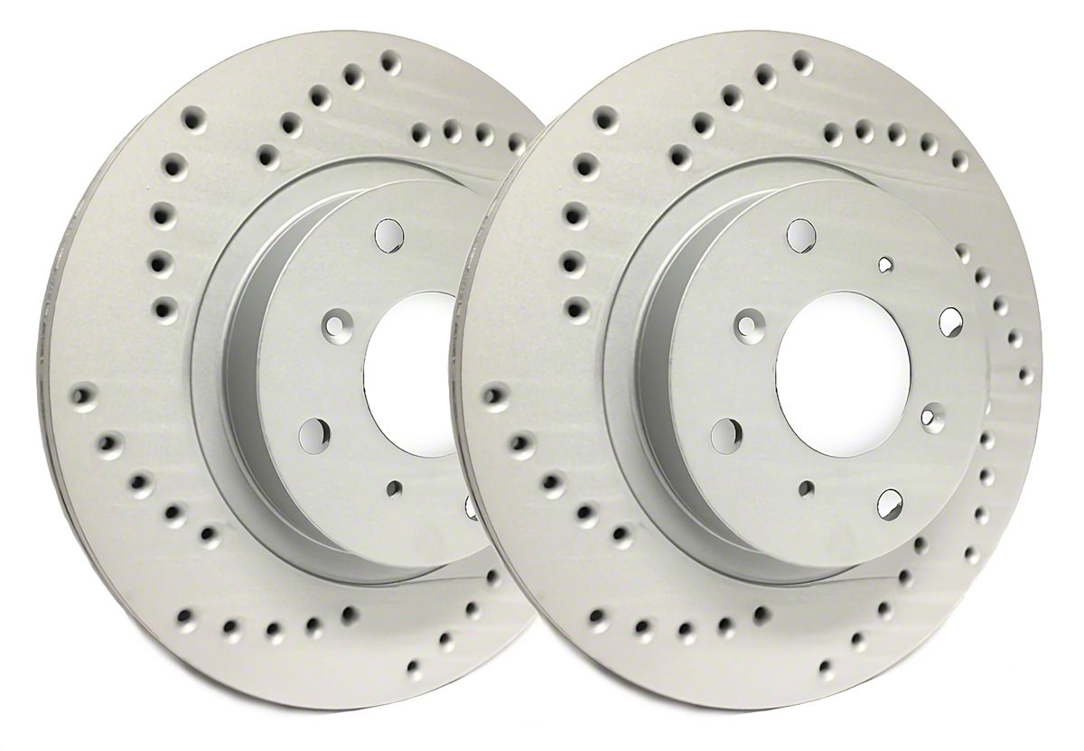 SP Performance Frontier Cross-Drilled 6-Lug Rotors with Gray ZRC ...