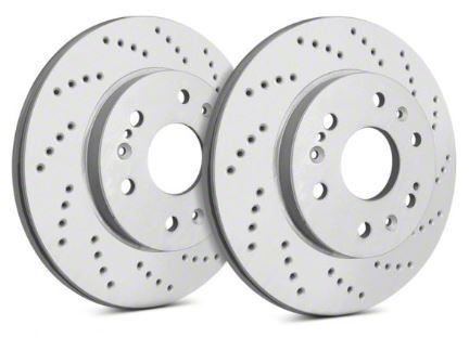 SP Performance Frontier Cross-Drilled 6-Lug Rotors with Gray ZRC ...