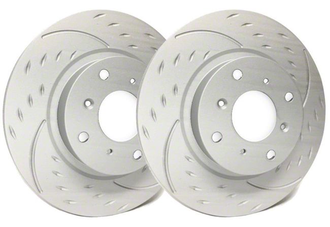 SP Performance Jeep Grand Cherokee Diamond Slot Rotors with Gray ZRC ...