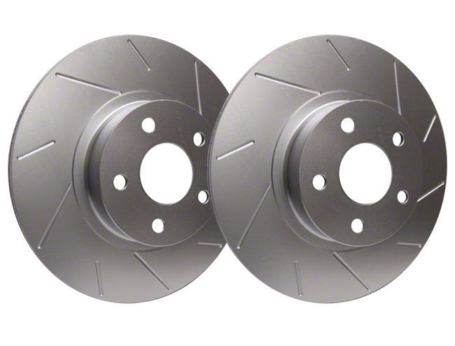SP Performance Jeep Grand Cherokee Slotted Rotors with Gray ZRC Coating ...