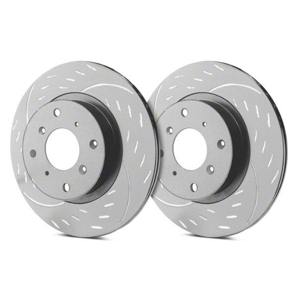 SP Performance Jeep Renegade Diamond Slot Rotors with Gray ZRC Coating ...