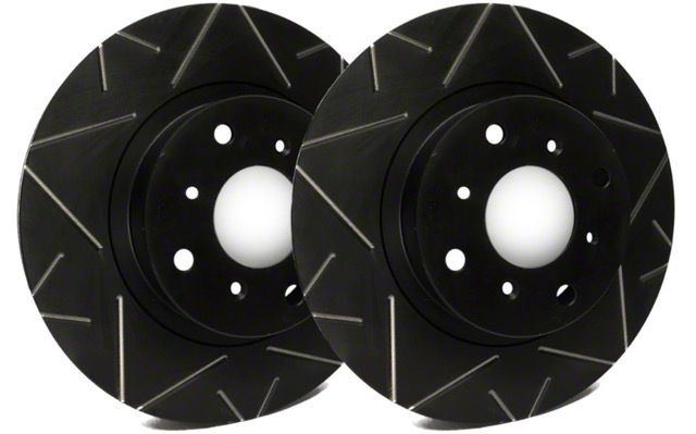 SP Performance Titan XD Peak Series Slotted 6-Lug Rotors with Black ZRC ...