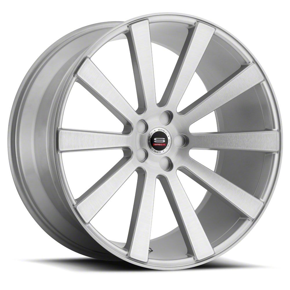 Spec-1 Jeep Grand Cherokee SPL-002 Silver and Brushed Wheel; 22x9; 38mm ...