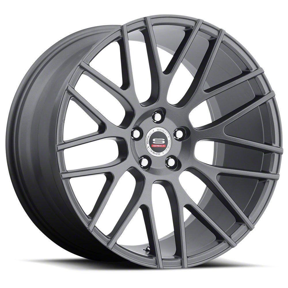 Spec-1 Jeep Wrangler SPL-001 Titanium Wheel; 22x9; 38mm Offset SPL20122901638TT (87-95 Jeep ...