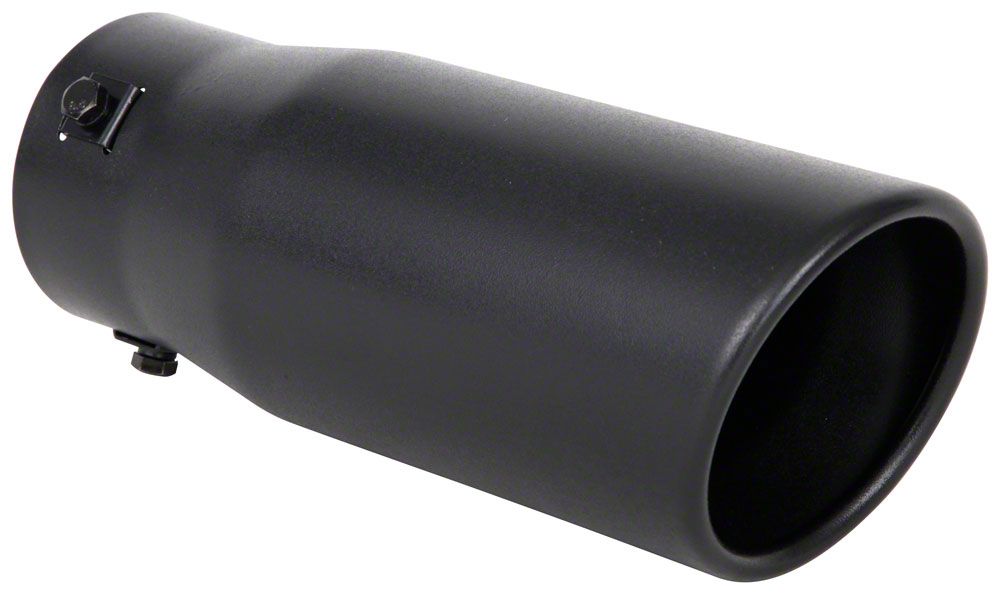Spectre Jeep Gladiator Slant Cut Style Exhaust Tip; 3.50-Inch; Black ...