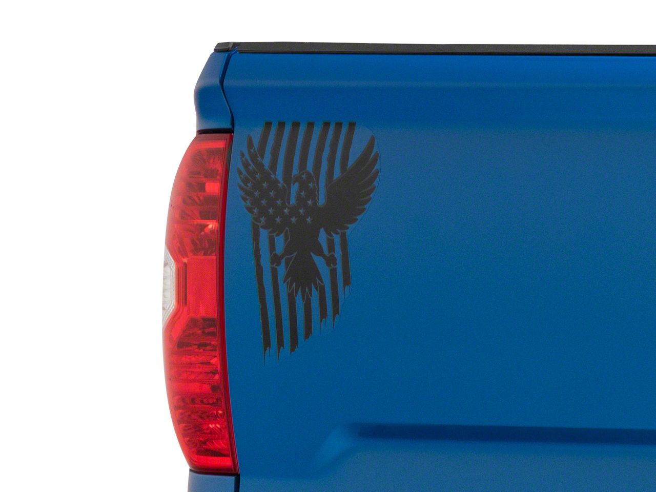 SEC10 Tundra Eagle Stars and Stripes Decal; Gloss Black T580529 ...