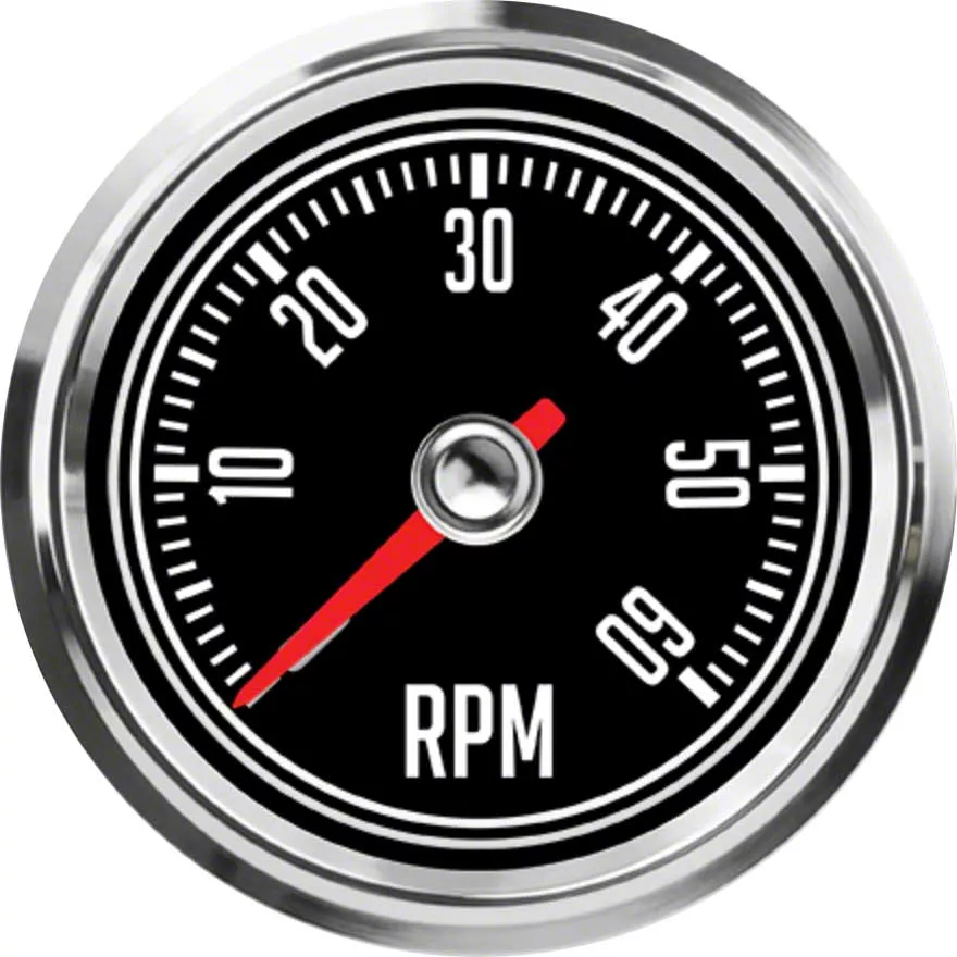 Speedhut Jeep Wrangler Jeep CJ Series 2-5/8-Inch Tachometer; 6,000 RPM ...