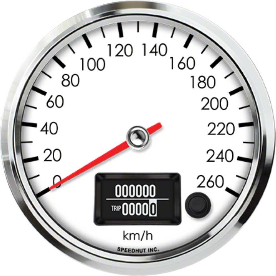 Speedhut Universal XT Legacy Series 4-1/2-Inch GPS Speedometer; 260 KM ...