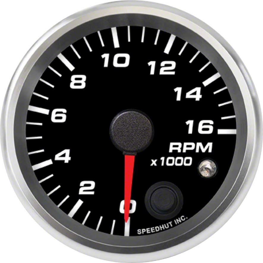 Speedhut Universal XT Revolution Series 2-5/8-Inch Tachometer with ...