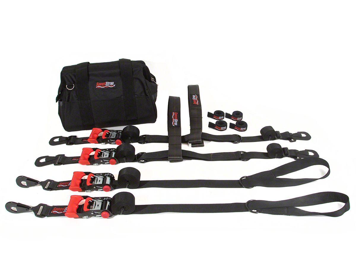 SpeedStrap Tacoma Ultimate 1.50-Inch Tire Bonnet Kit; Black 71720 ...