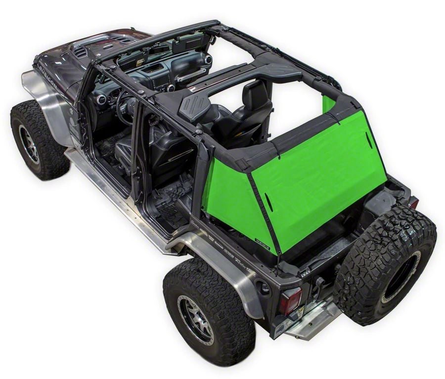 SpiderWeb Shade Jeep Wrangler Trail Mesh Cargo Shade; Green JK4D ...