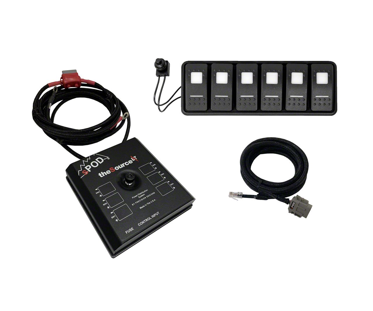 sPOD Toyota 4-Runner SourceLT Modular with 36-Inch Battery Cable; Green ...