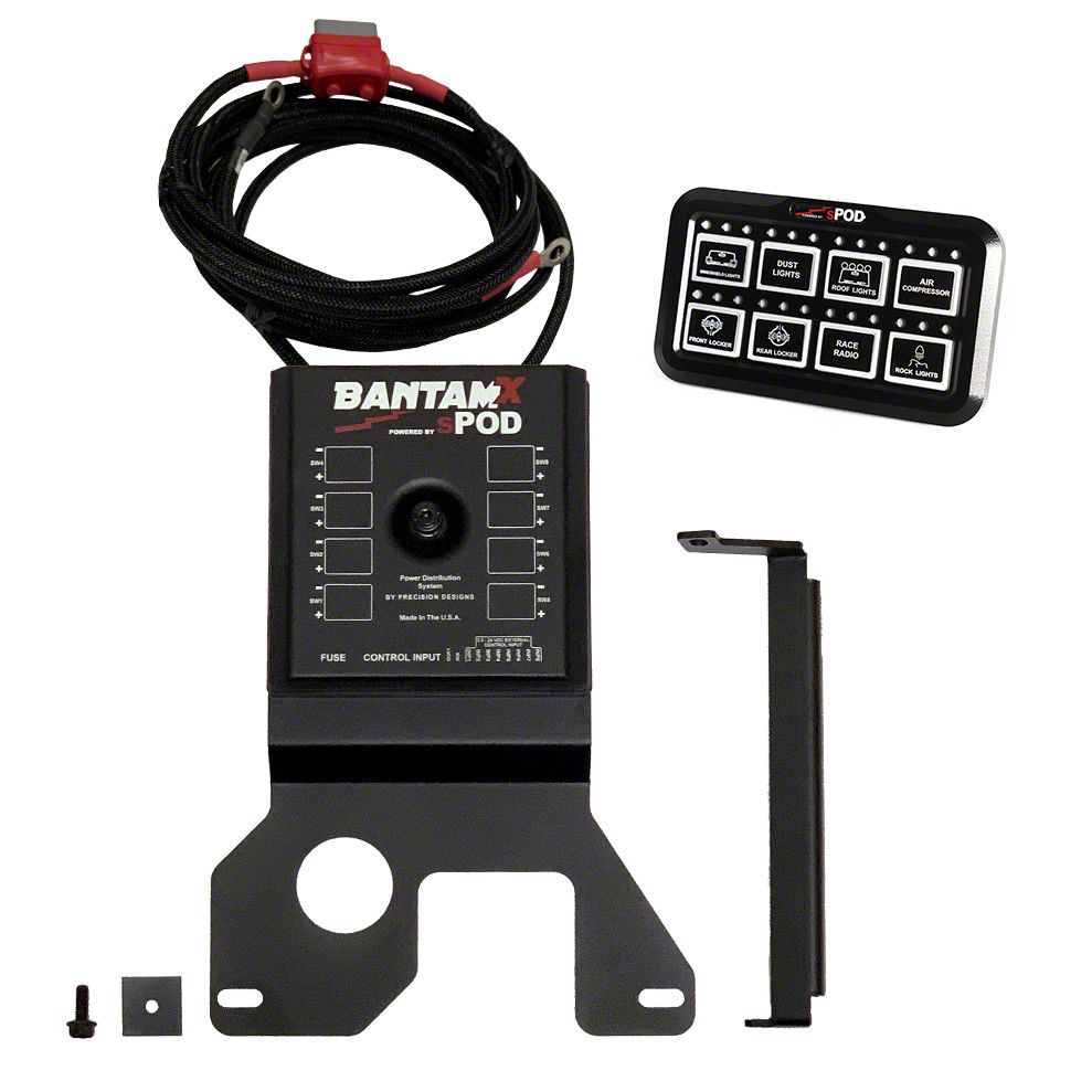 sPOD Jeep Wrangler BantamX HD Vehicle Kit 870030 (21-25 Jeep Wrangler ...
