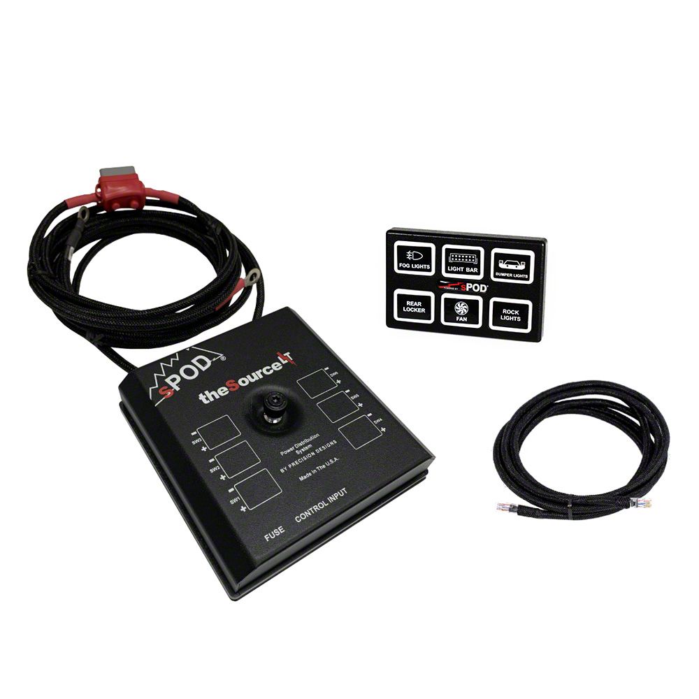 sPOD Jeep Wrangler SourceLT Mini6 with 36-Inch Battery Cables SLM6UNI36 ...