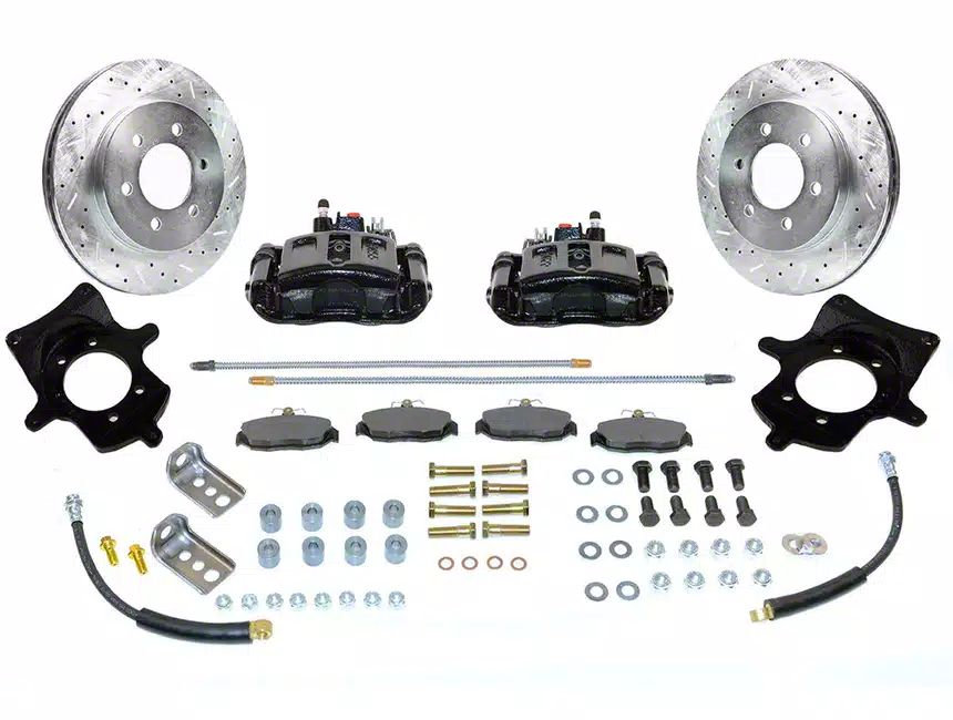SSBC-USA Jeep Wrangler Rear Disc Brake Conversion Kit with Built-In Parking Brake Assembly and ...