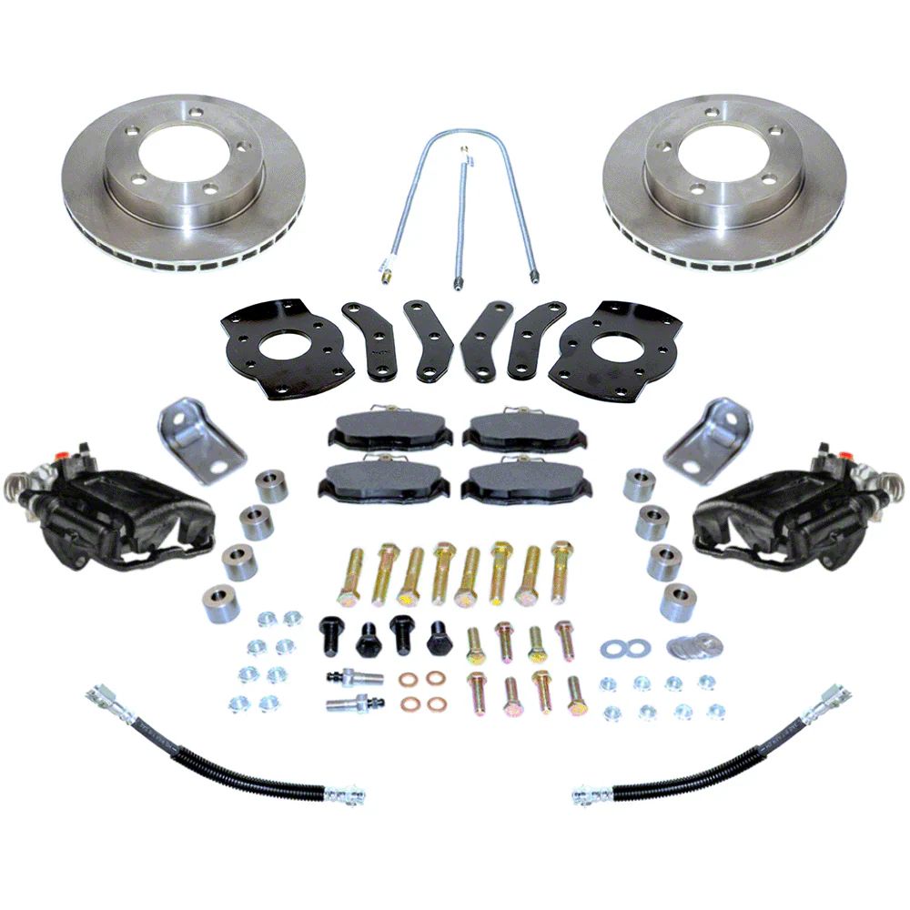 SSBC-USA Jeep Wrangler Rear Disc Brake Conversion Kit with Built-In Parking Brake Assembly and ...