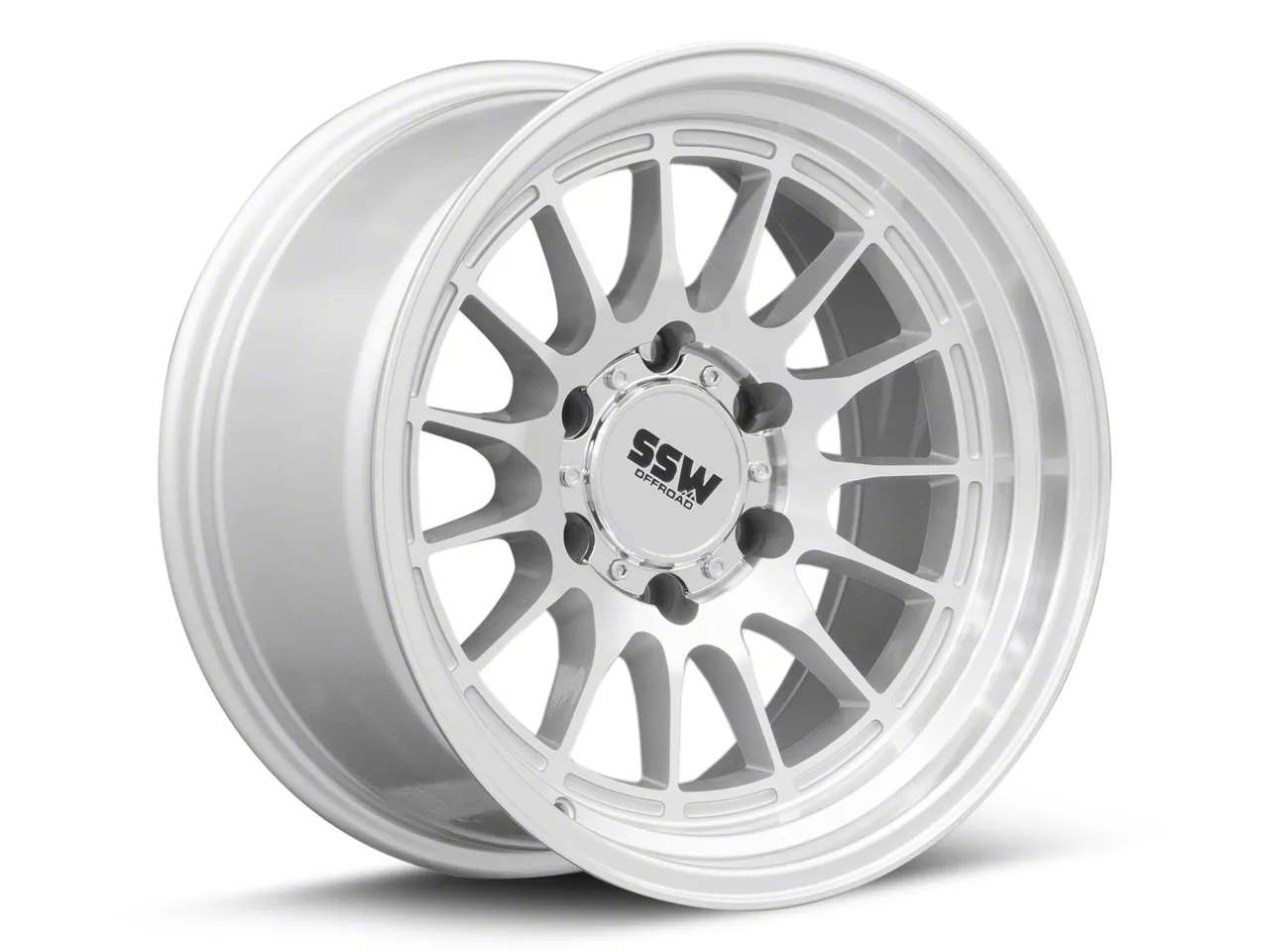 SSW Off-Road Wheels Tacoma Dakar Machined Silver 6-Lug Wheel; 17x9; -25mm Offset 6L-DKR-MS (24 ...