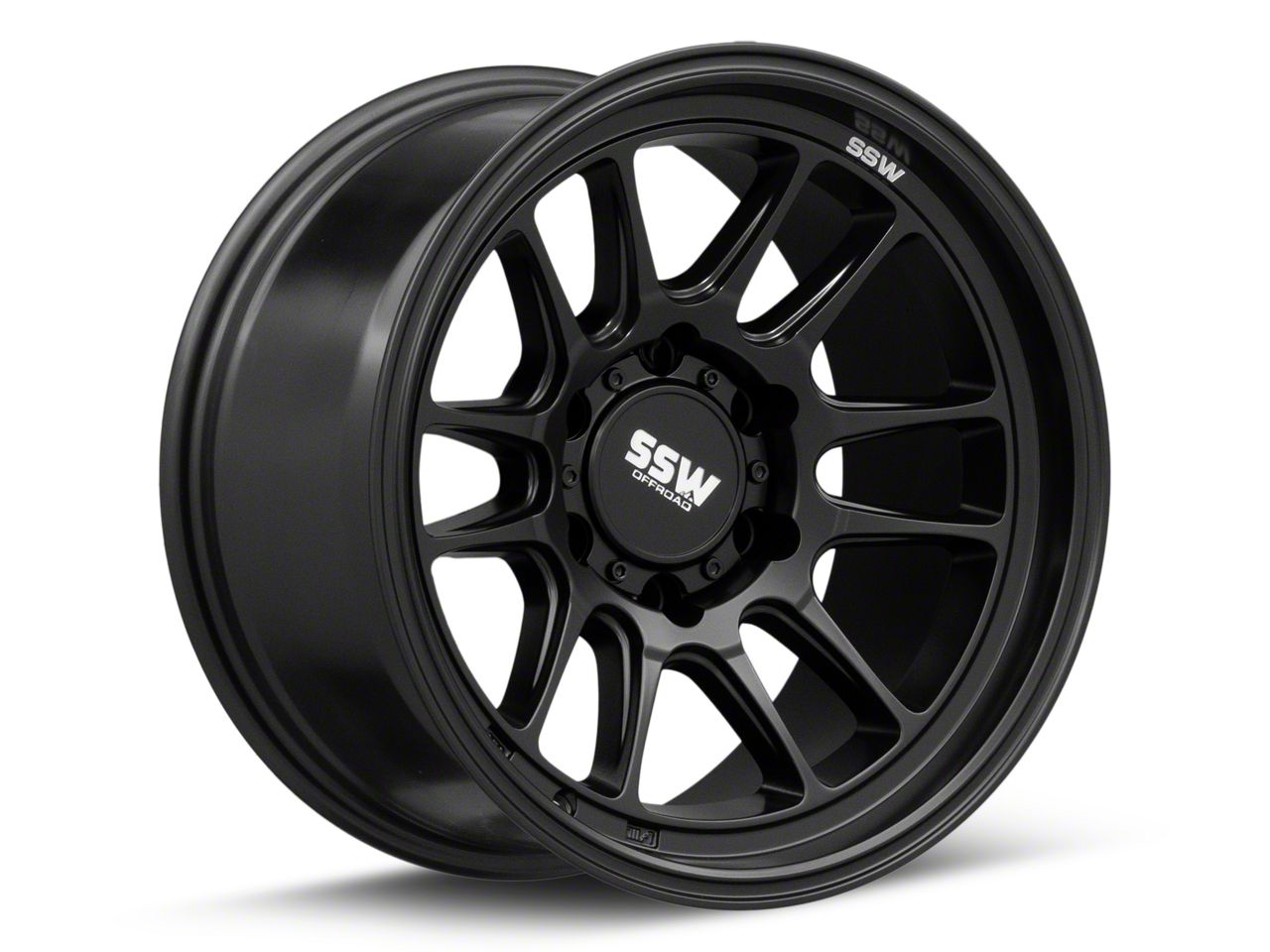 SSW Off-Road Wheels Tacoma Raptor Matte Black 6-Lug Wheel; 17x9; -12mm ...