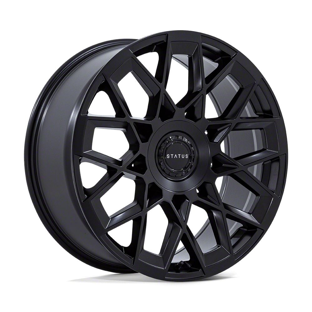 Status Titan Matrix Matte Black 6-Lug Wheel; 22x9.5; 25mm Offset ...