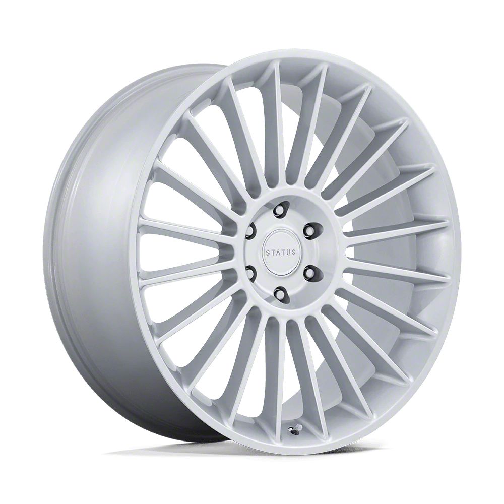 Status Titan Venti Gloss Silver 6-Lug Wheel; 22x9.5; 25mm Offset ...
